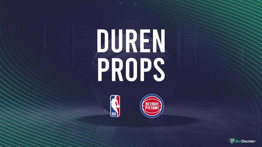 January 15 Pistons vs. Suns Player Props: Jalen Duren
