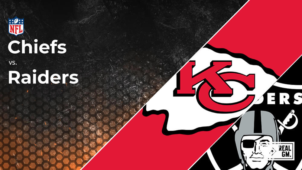 Chiefs vs. Raiders Odds, Over/Under, Spread, Lines | Week 13 | RealGM
